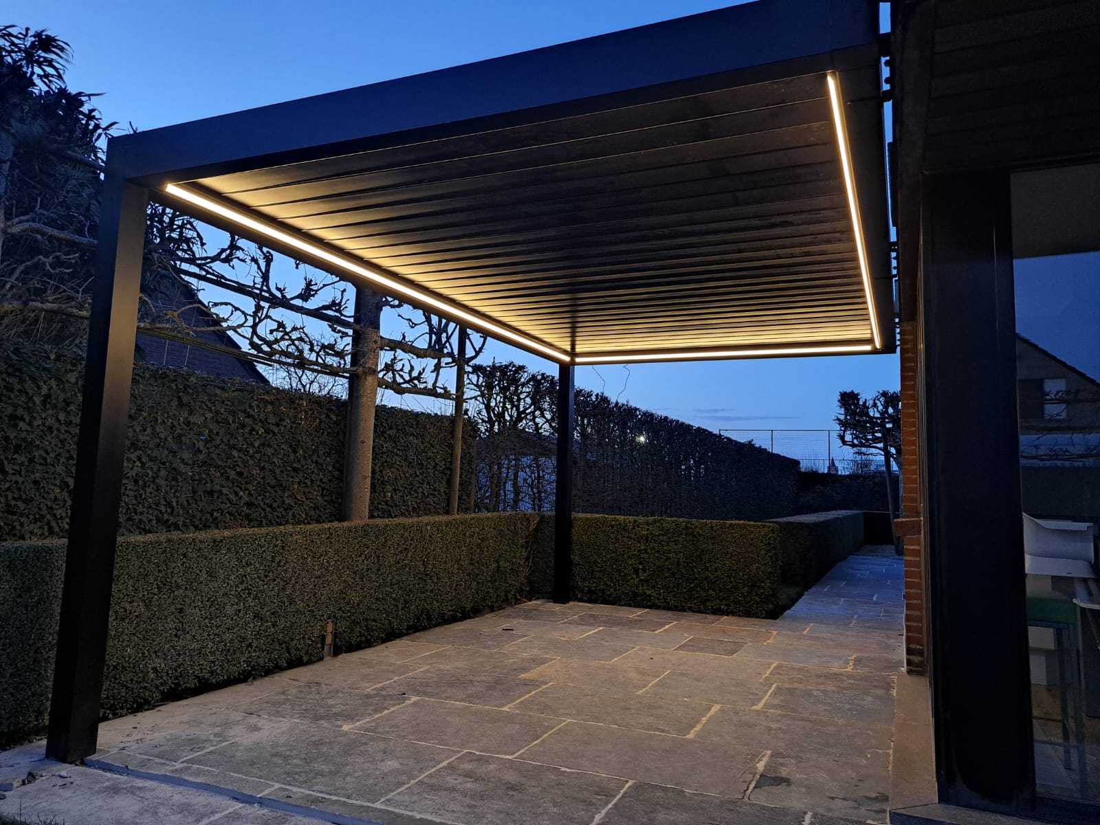 Aluminium overkapping Sint-Eloois-Winkel - Lauwers Herwig | Glazen ...